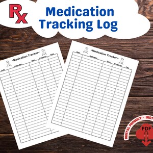Personal Medication Tracking Log Monitor, Record, & Simplify Your Medication Regimen Perfect for ...