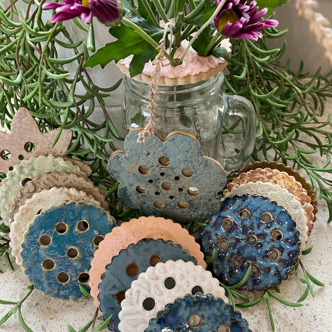 Flower Frogs, Flower Arrangement Frogs for Jars, Handmade Ceramic Frogs ...