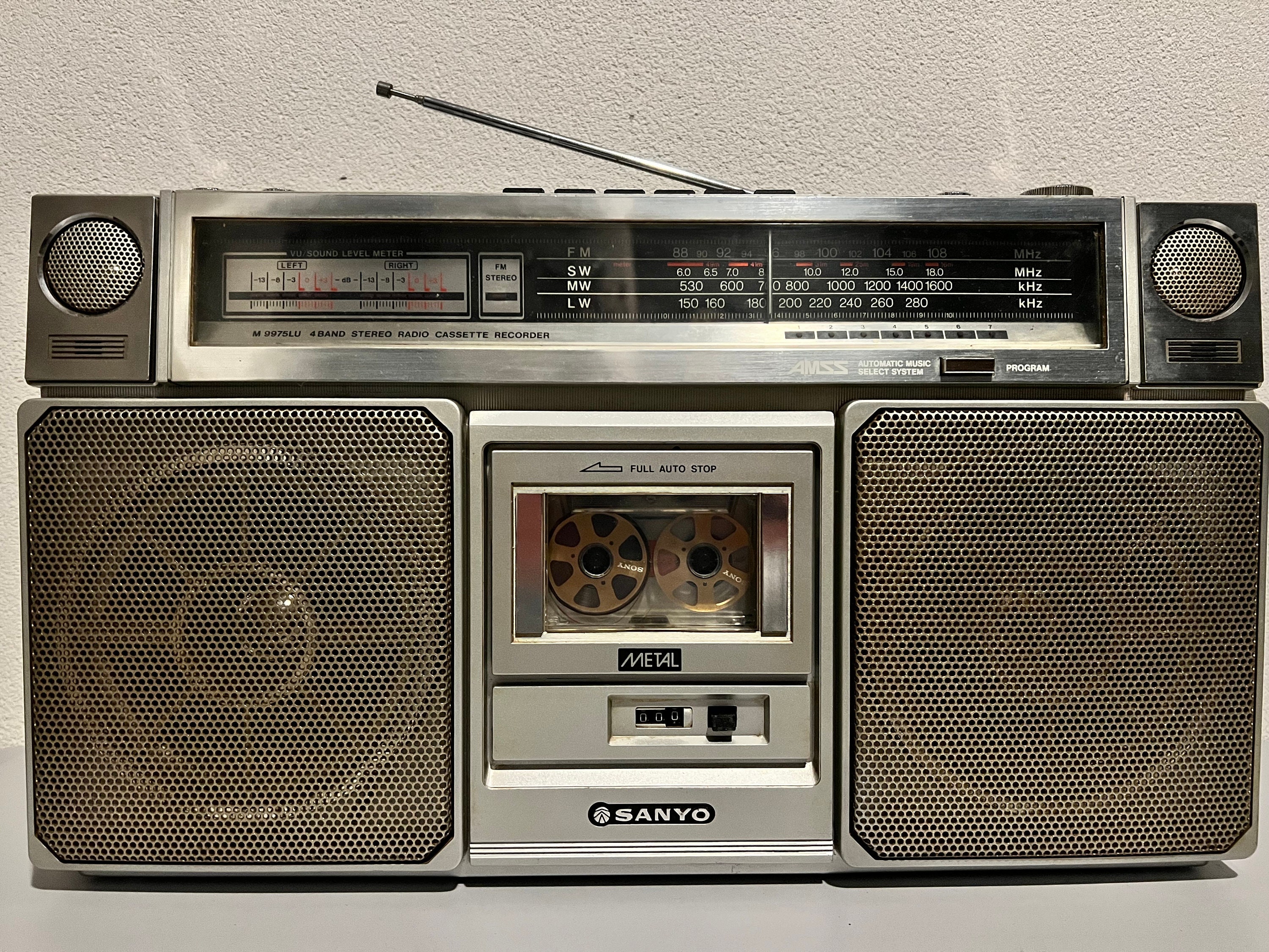 Sanyo M9975LU Radio Cassette Boombox Vintage - Etsy