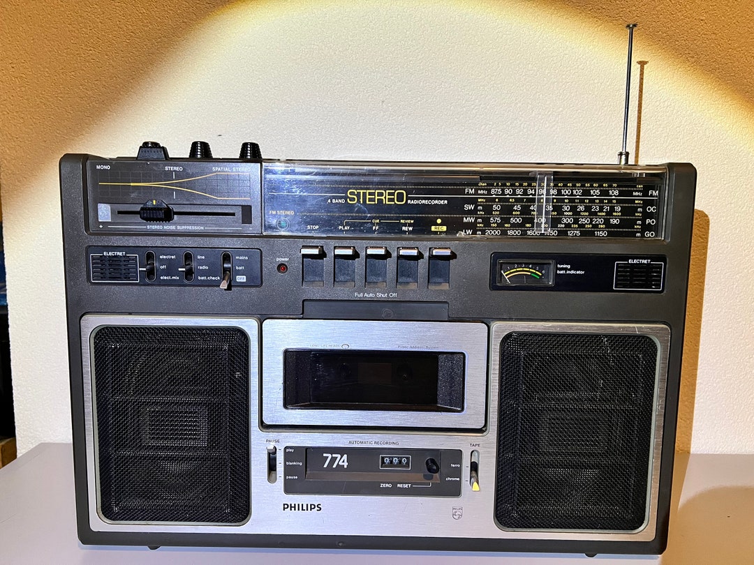 Philips 22RR774 Radio Cassette Boombox Vintage - Etsy