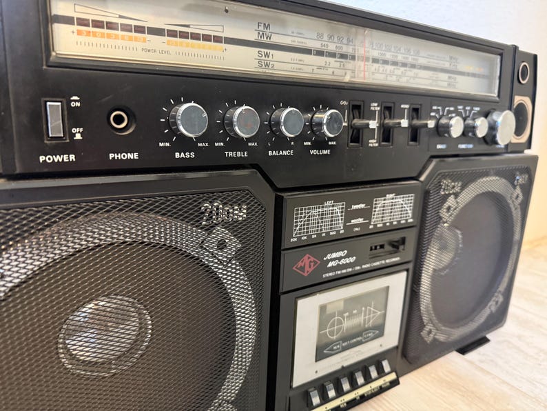 Jumbo MG-6000 Radio Cassette Boombox Vintage - Etsy