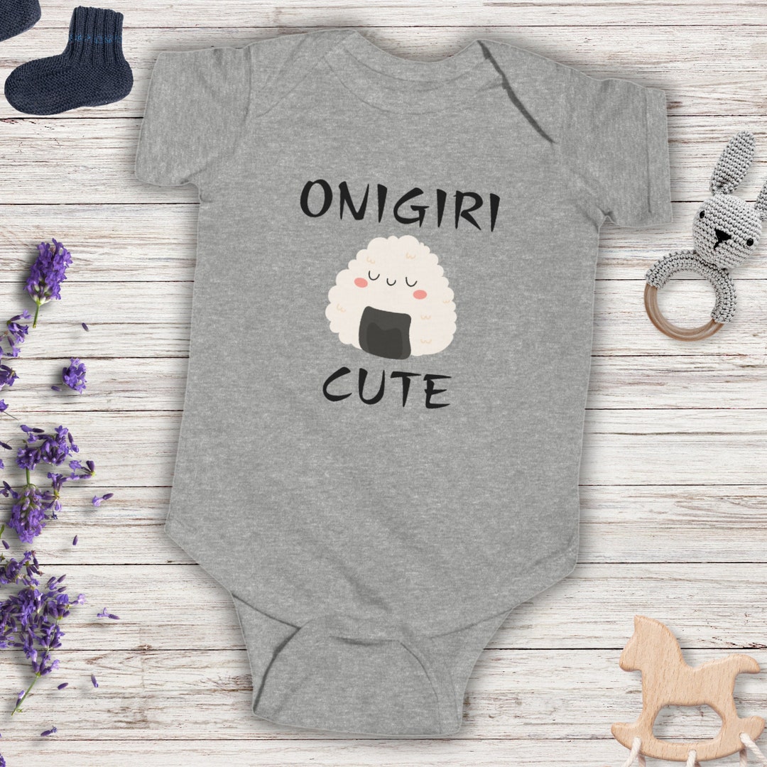 Onigiri Cute Baby Bodysuit Onigiri Cute Cool Baby Onesie - Etsy
