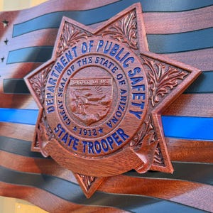 AZ DPS State Trooper Wavy Flag, Arizona Department of Public Safety ...