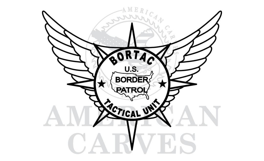 Border Patrol BORTAC Badge SVG File, Digital File Download, Not a ...