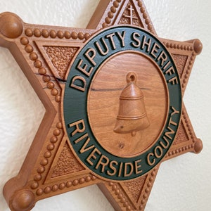 Riverside County Sheriff’s Office Wood Badge, RSO Badge, Wood Badge ...