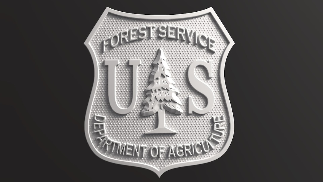 Forest Service Badge STL, CNC Tested 3D Model (digital File) - Etsy