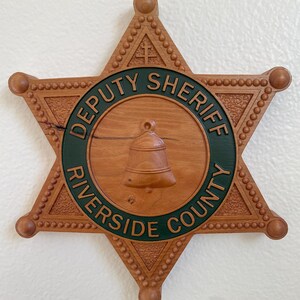 Riverside County Sheriff’s Office Wood Badge, RSO Badge, Wood Badge ...
