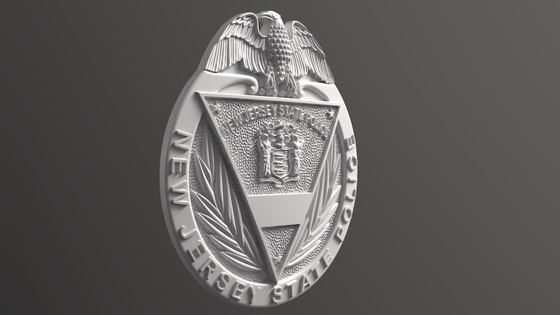NJ State Police Badge STL, CNC 3D Model (digital File) - Etsy
