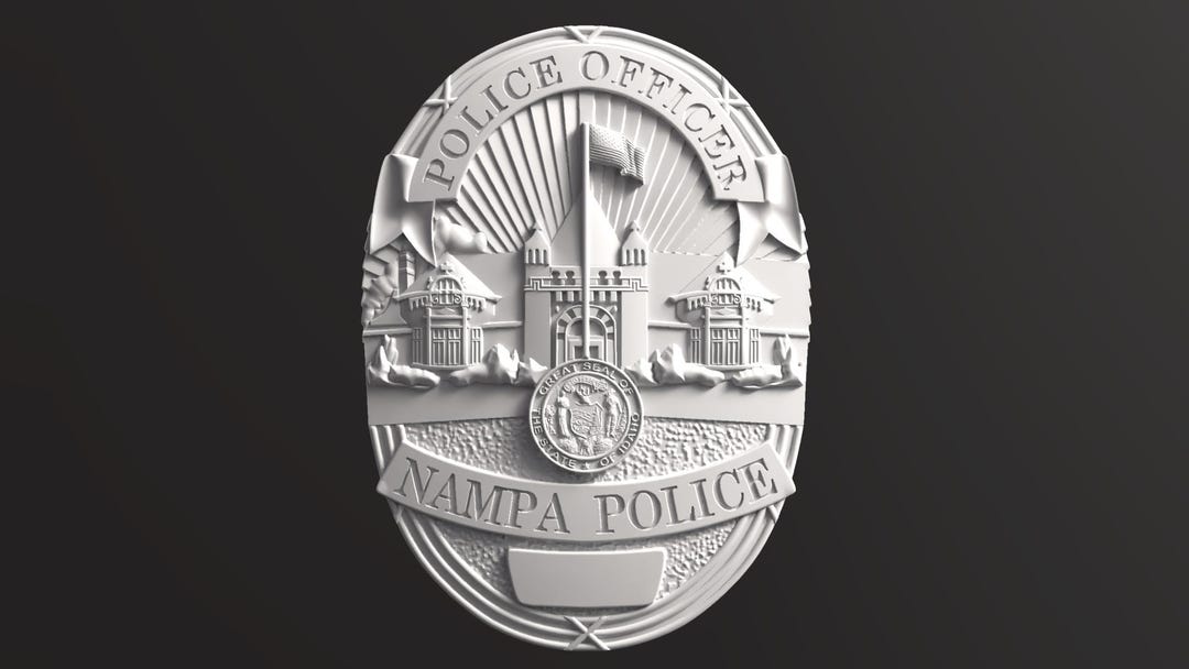 Nampa Police Badge STL, CNC Tested 3D Model (digital File) - Etsy