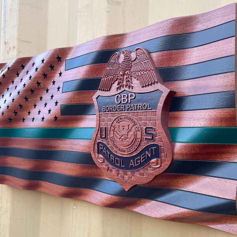 Wavy Wood Flag - Etsy