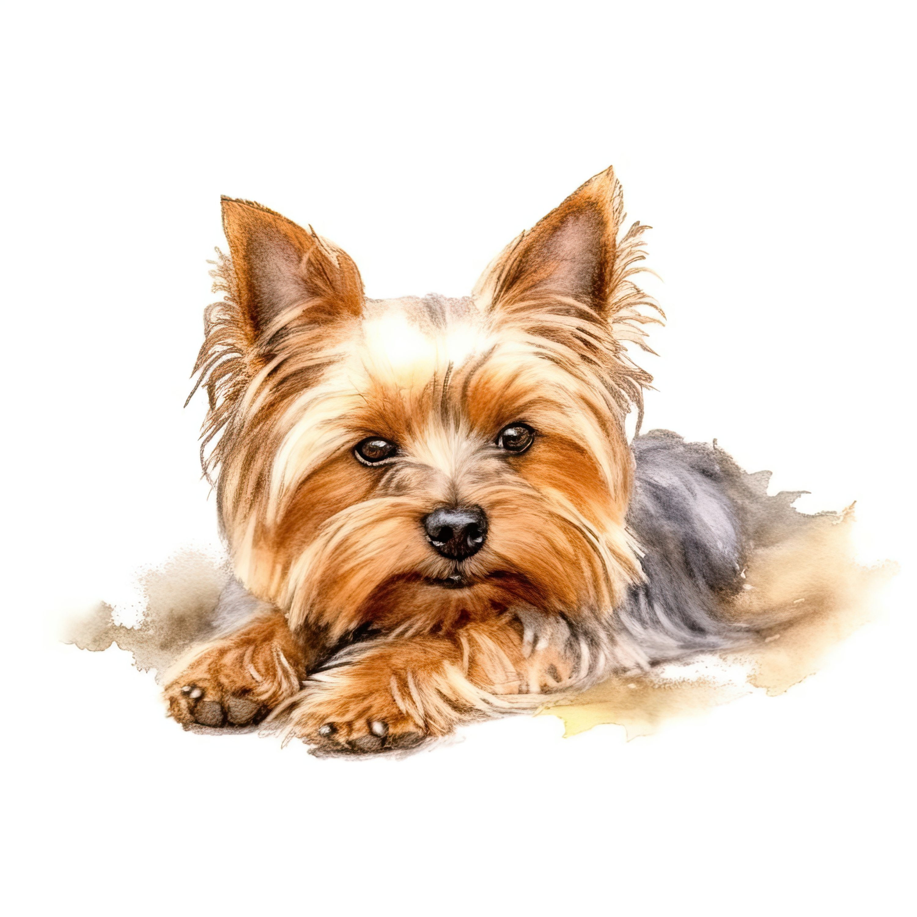 Yorkshire Terrier Yorkie Clipart. 10 High Quality Jpgs on WHITE ...