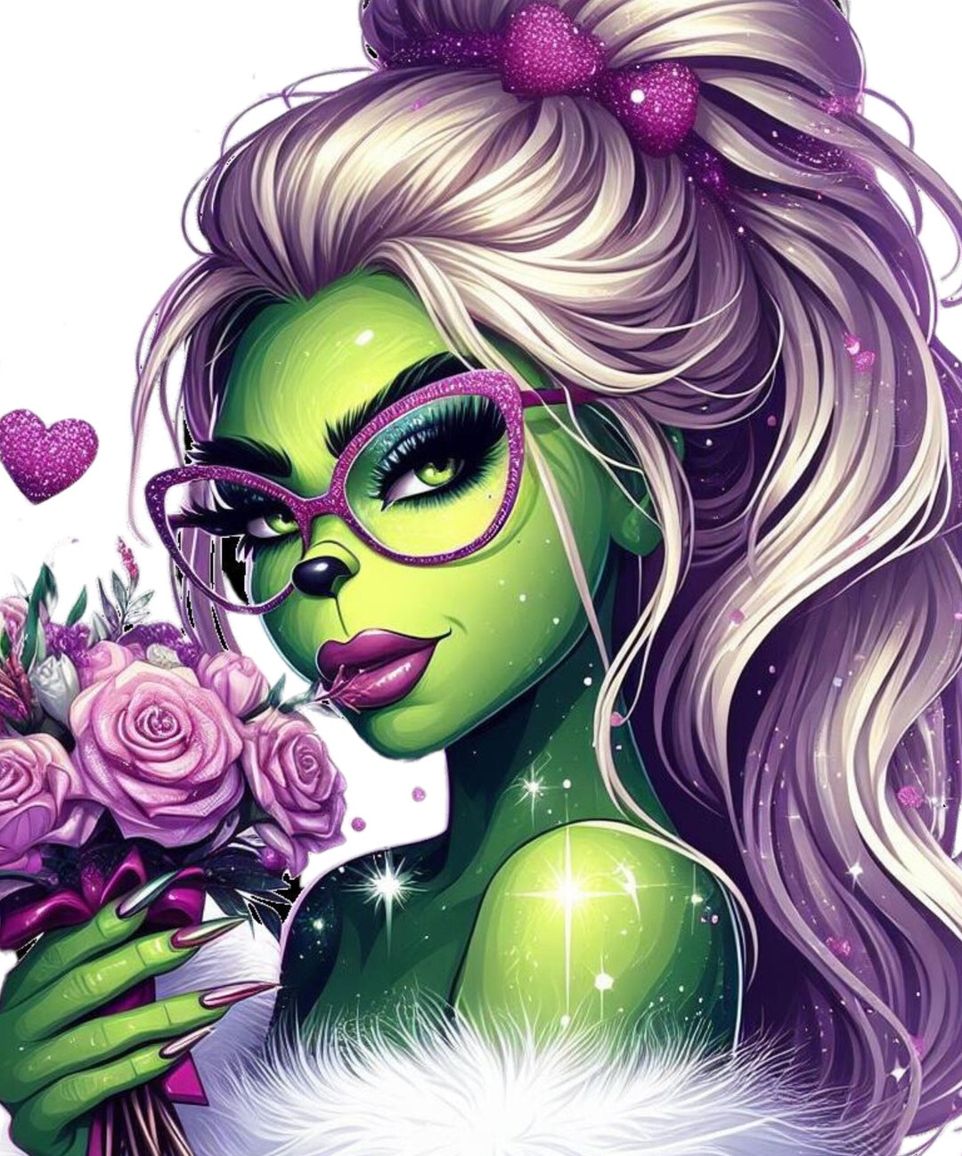 Greenlady, Greengirl, PNG, Instant Download, Valentine's Day, Valentine ...