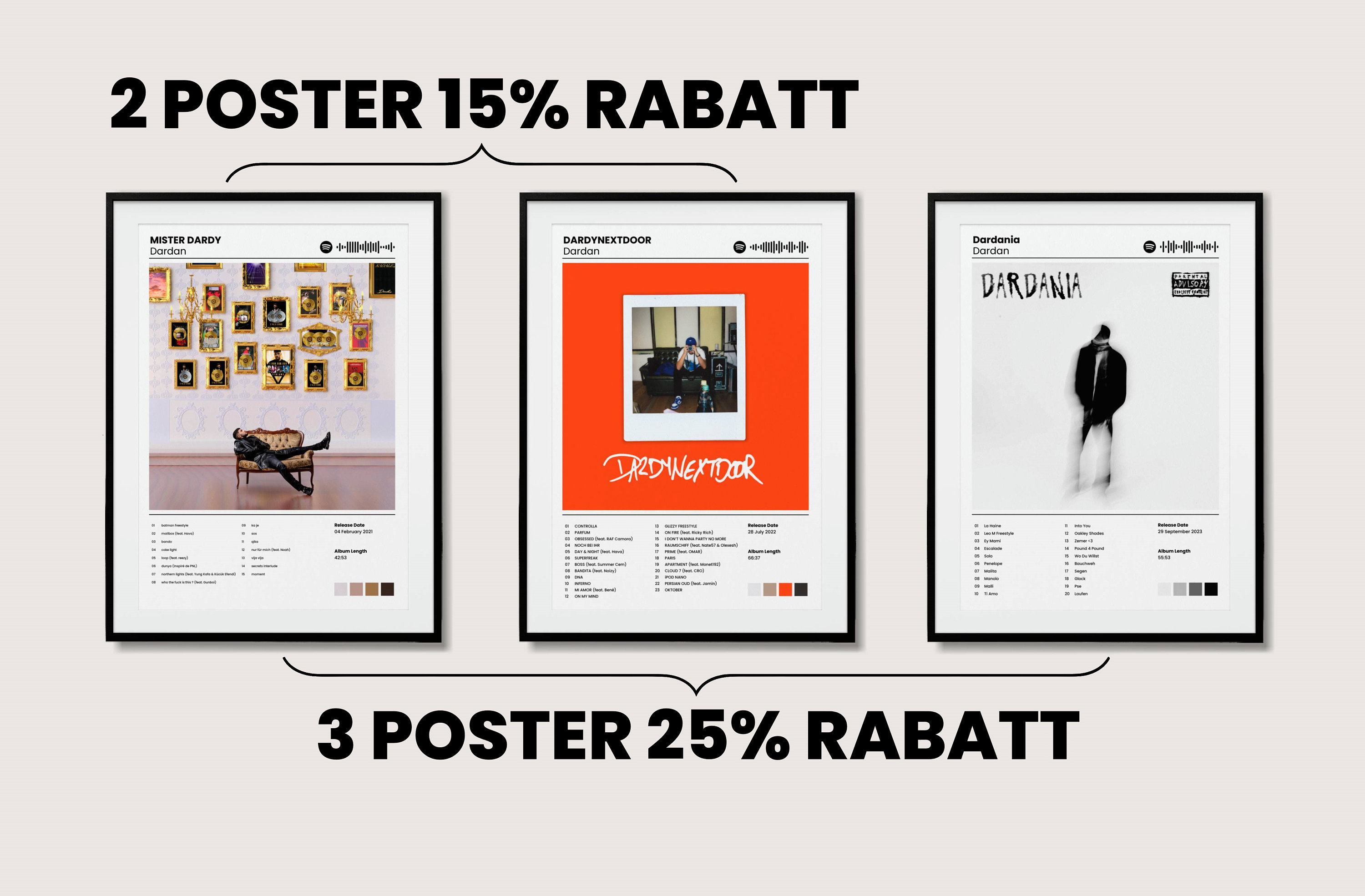 Album Poster Dardan MISTER DARDY, German Rap Album Cover - Etsy