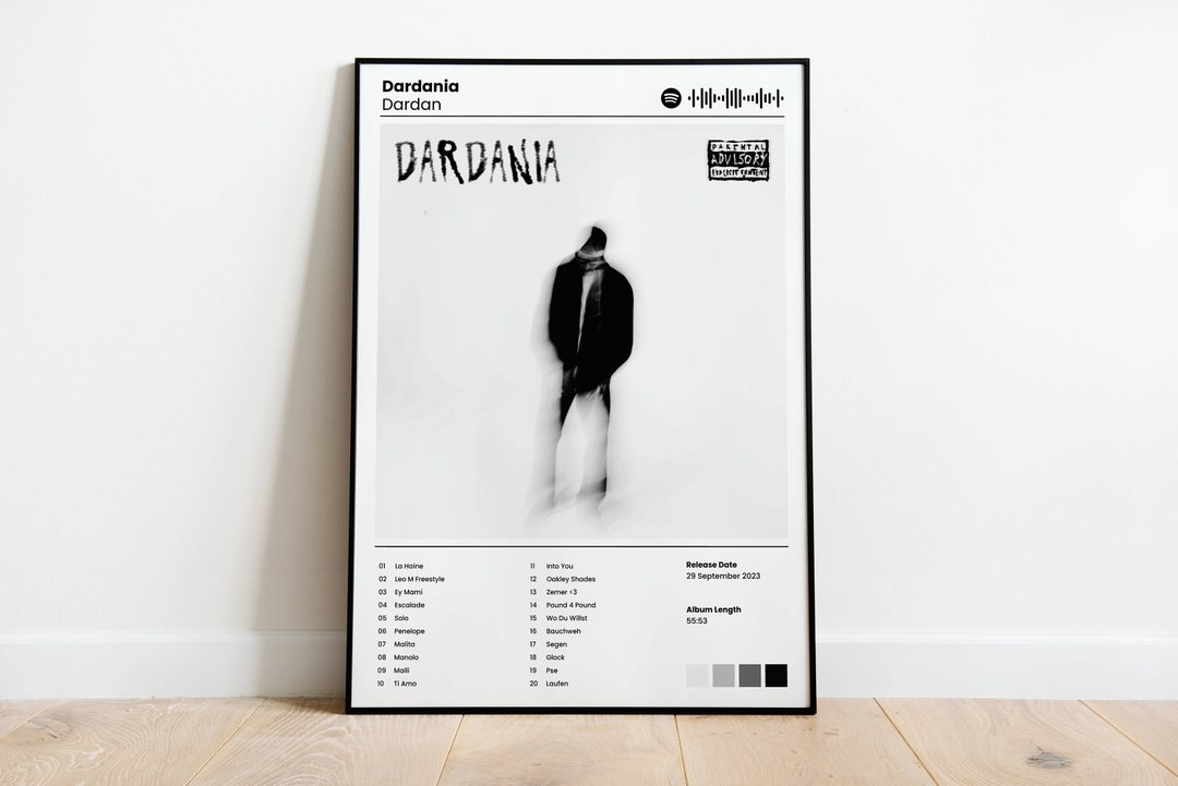 Album Poster Dardan Dardania, German Rap Album Cover - Etsy