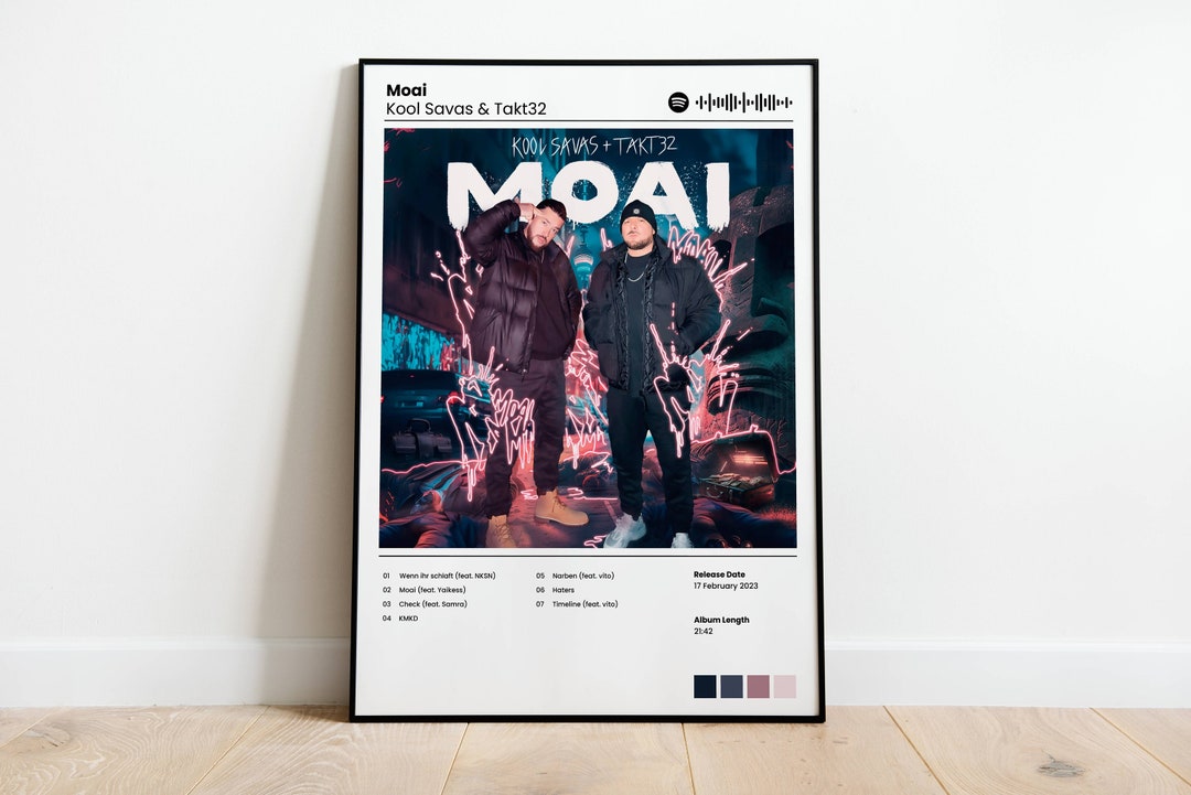 Album Poster Kool Savas & Takt32 Moai, Rap Poster, German Rap Album Cover, Album Wall Art - Etsy