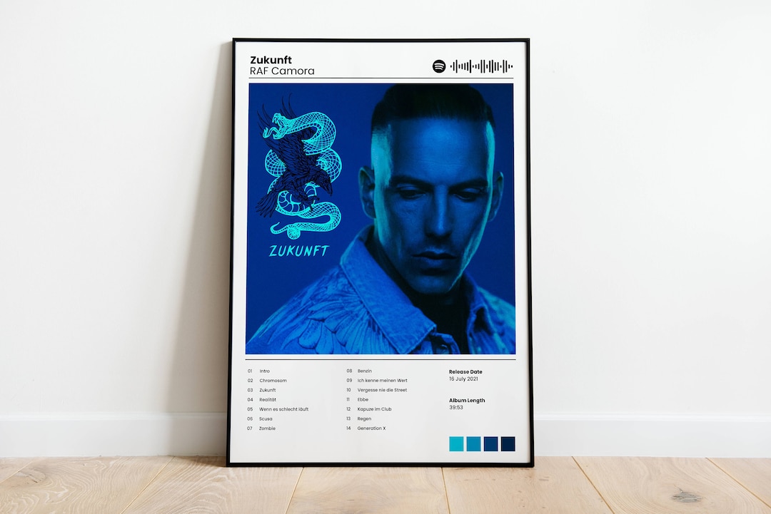 Album Poster RAF Camora Zukunft, German Rap Album Cover - Etsy