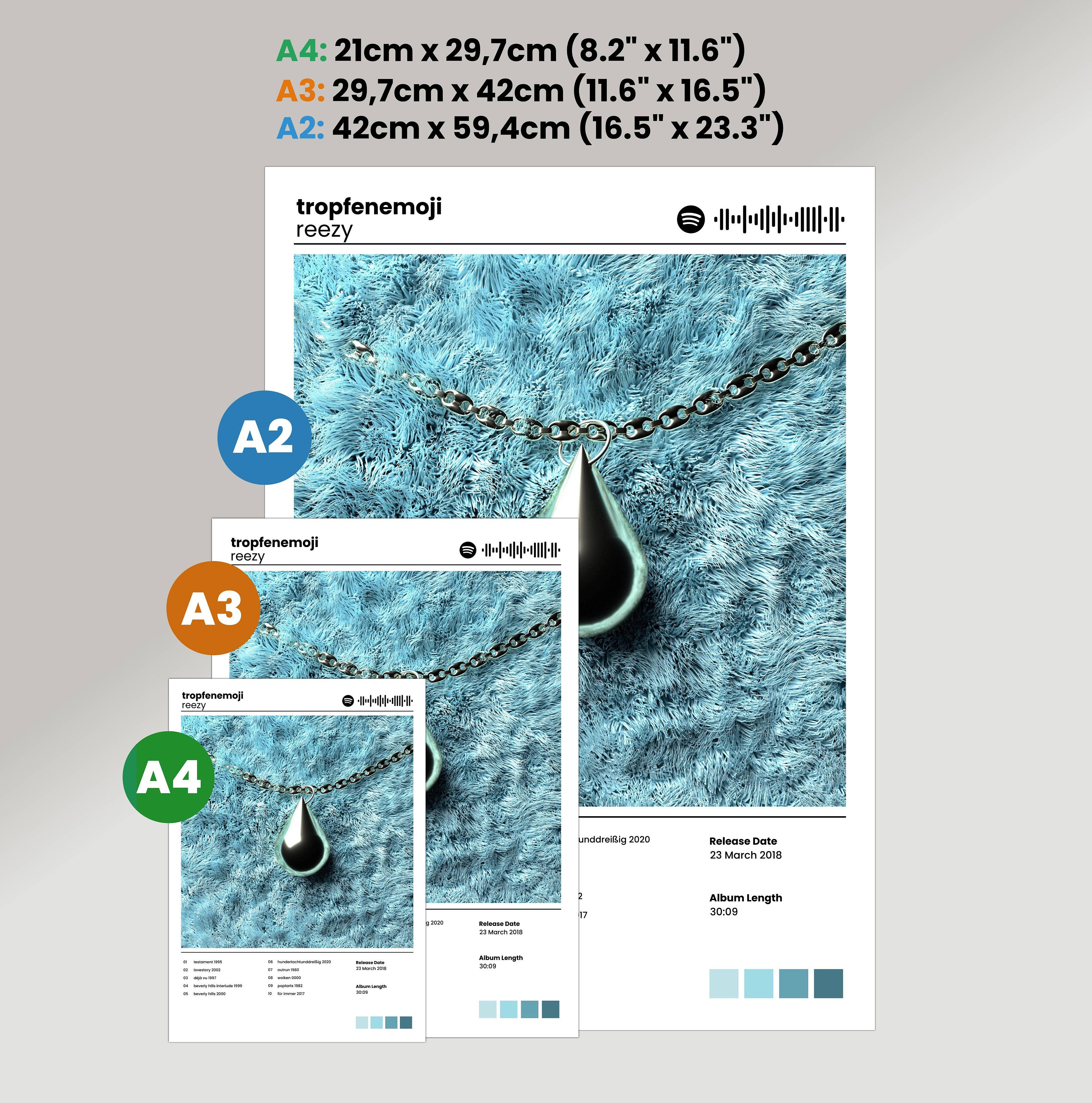 Album Poster Reezy Drip Emoji, German Rap Album Cover - Etsy