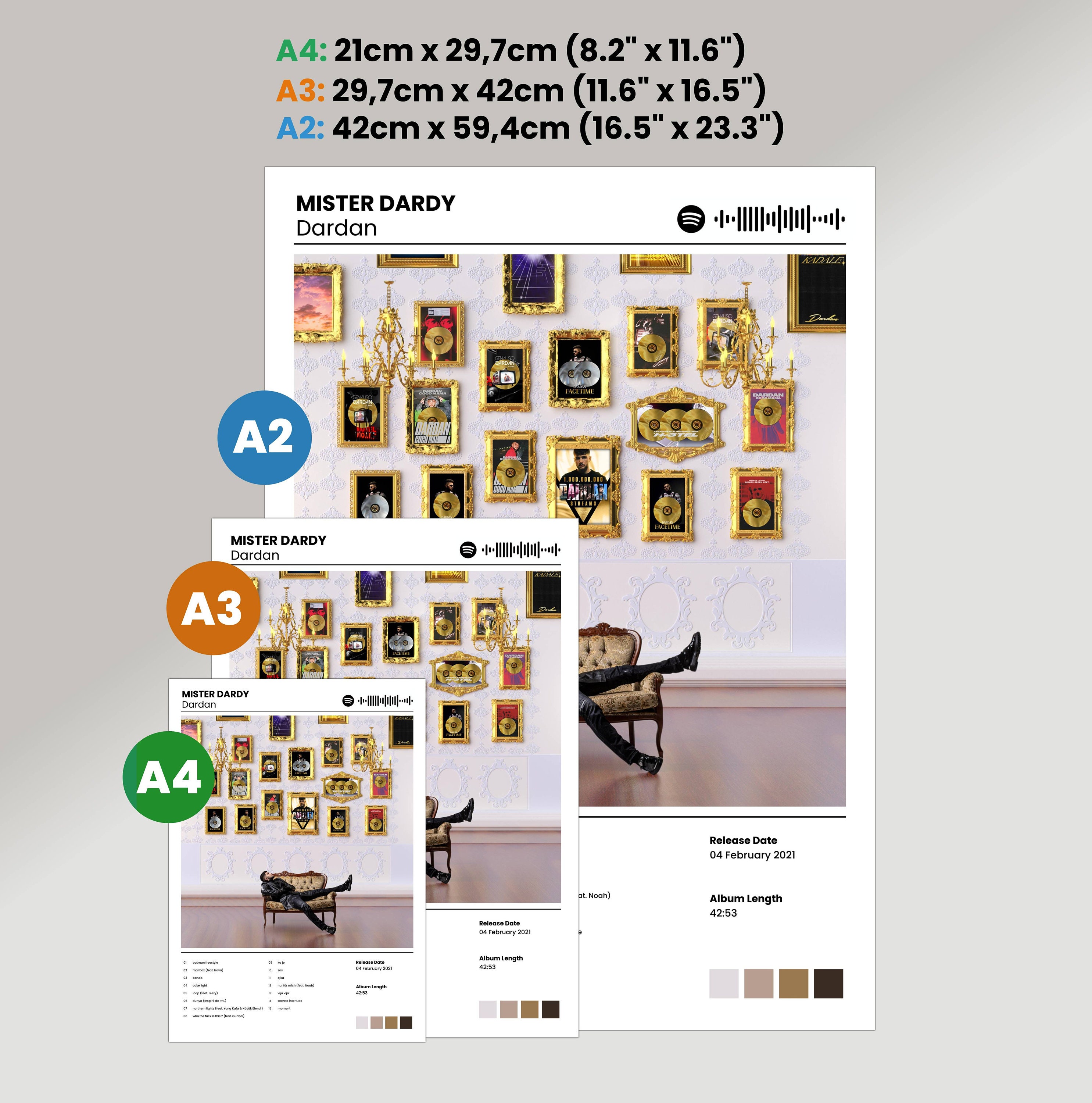 Album Poster Dardan MISTER DARDY, German Rap Album Cover - Etsy