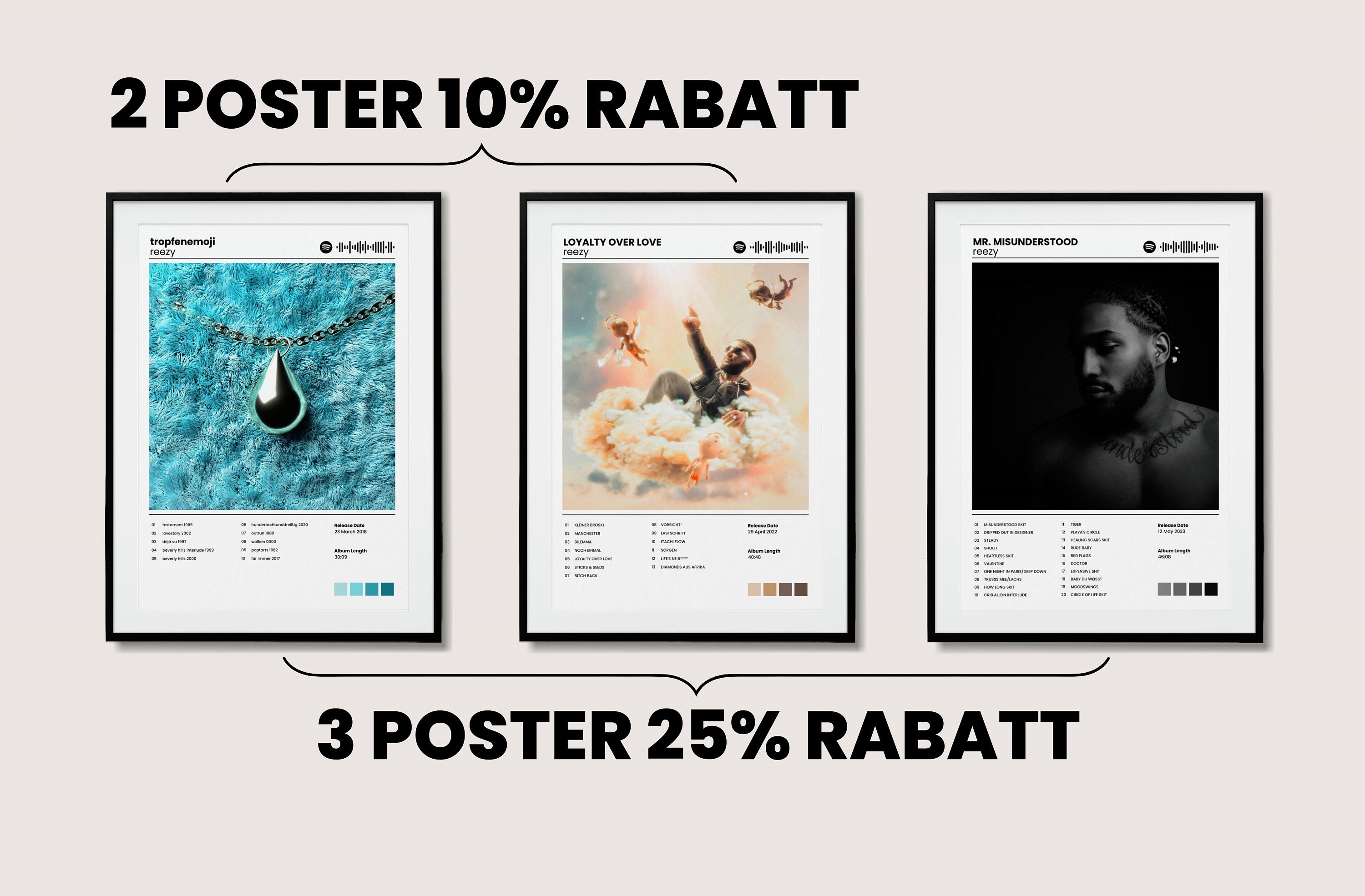 Album Poster Reezy MR. MISUNDERSTOOD, German Rap Album Cover - Etsy