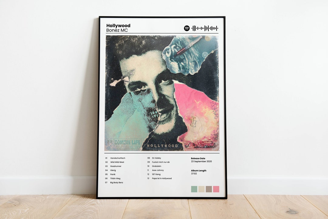 Album Poster Bonez MC Hollywood, Deutschrap Album-Cover - Etsy.de