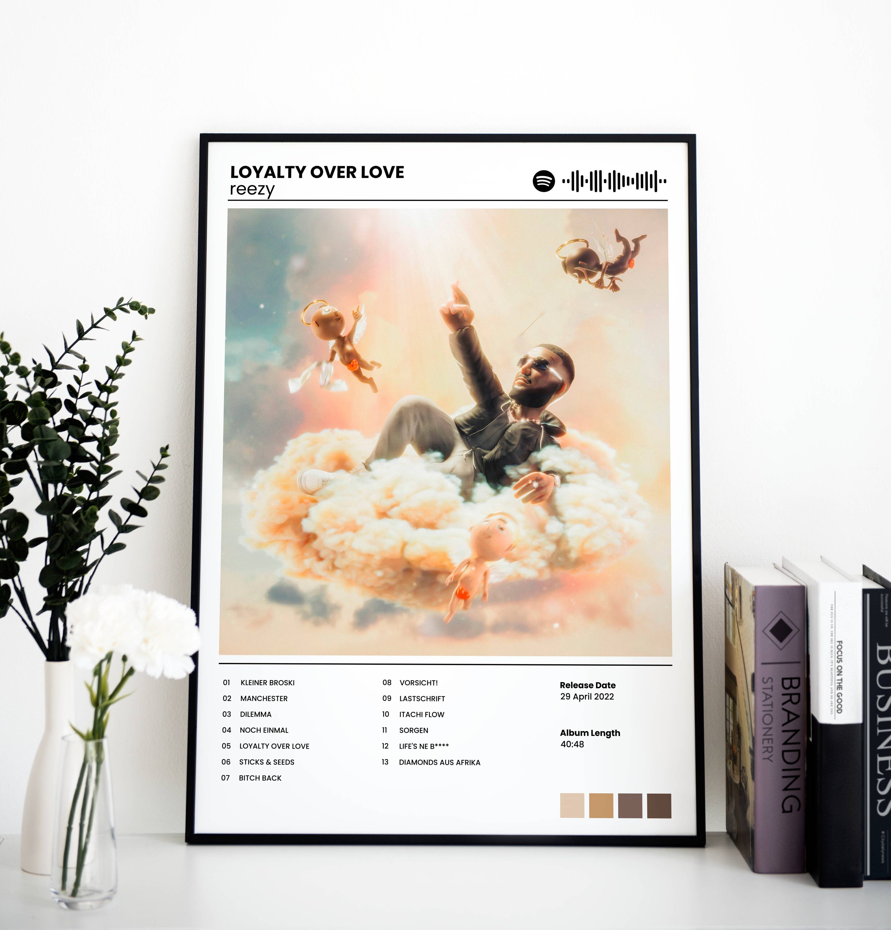 Album Poster Reezy LOYALTY OVER LOVE, German Rap Album Cover - Etsy