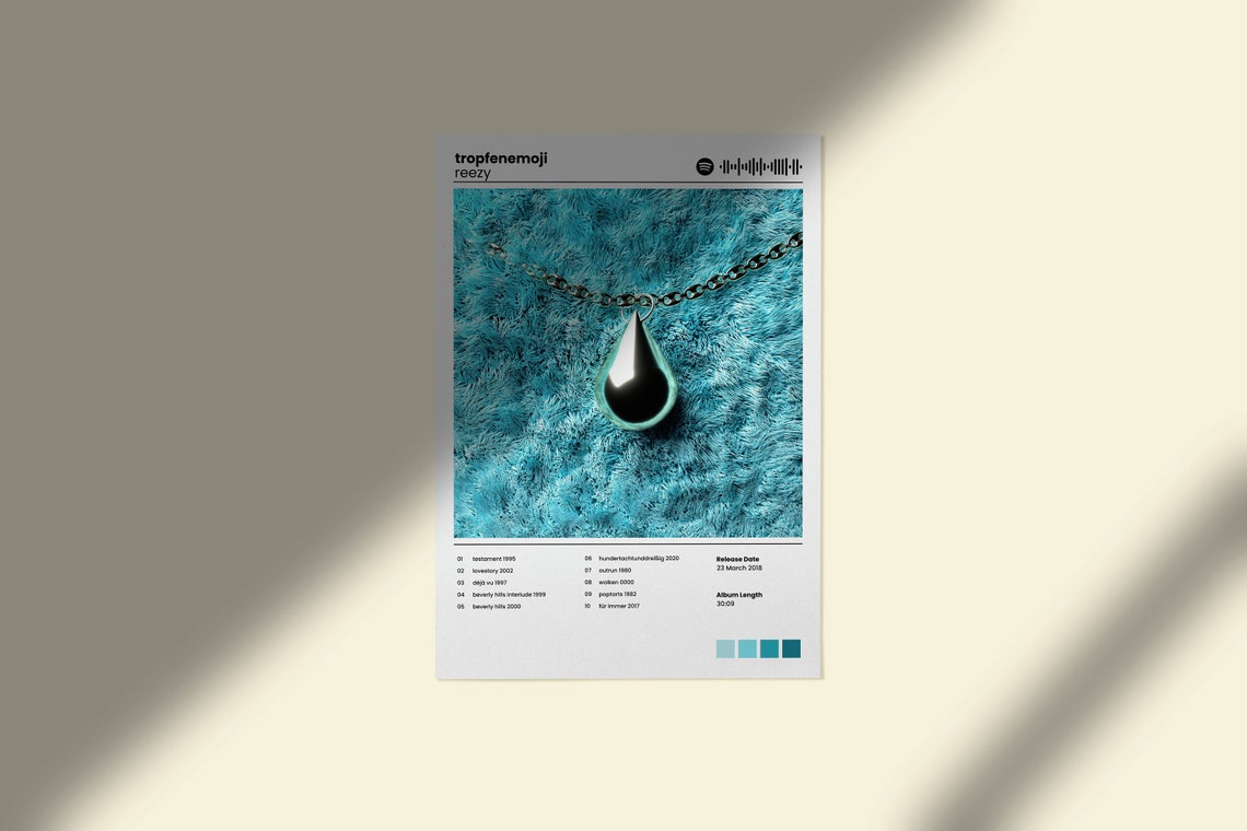 Album Poster Reezy Drip Emoji, German Rap Album Cover - Etsy