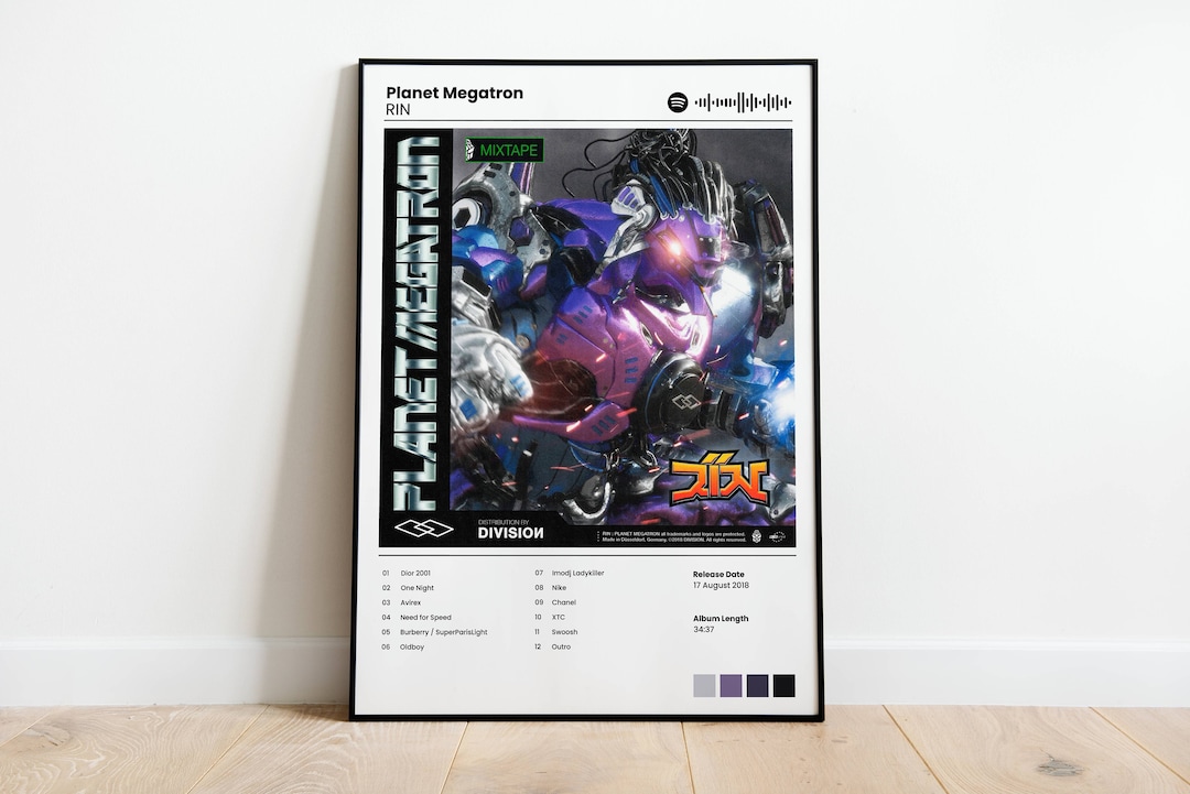 Album Poster Rin Planet Megatron German Rap Album Cover Etsy