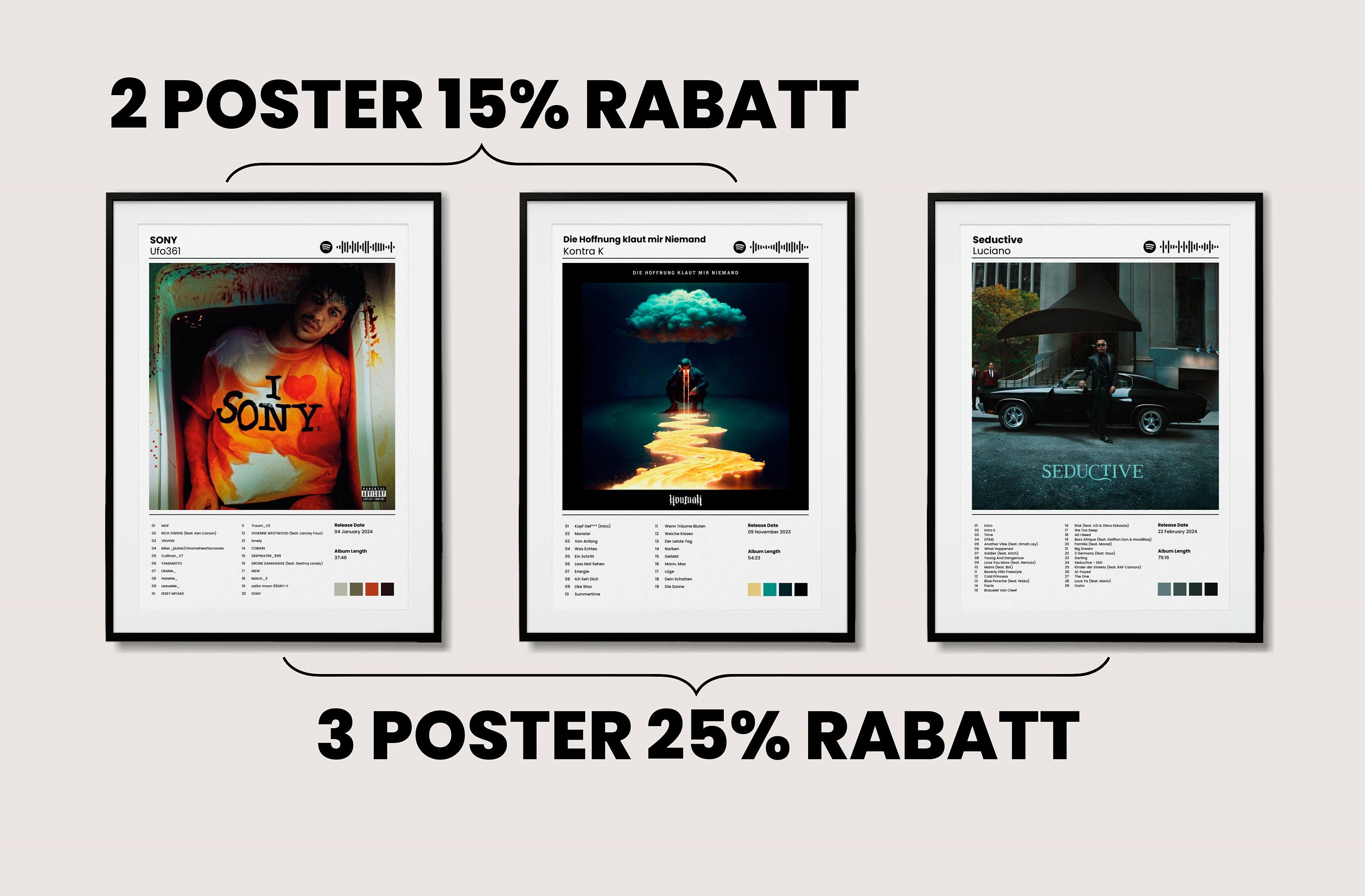 Album Poster Luciano Seductive, German Rap Album Cover - Etsy