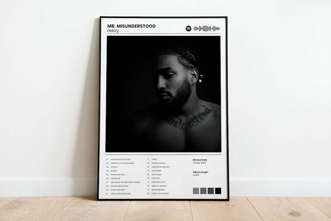 Album Poster Reezy MR. MISUNDERSTOOD, German Rap Album Cover - Etsy