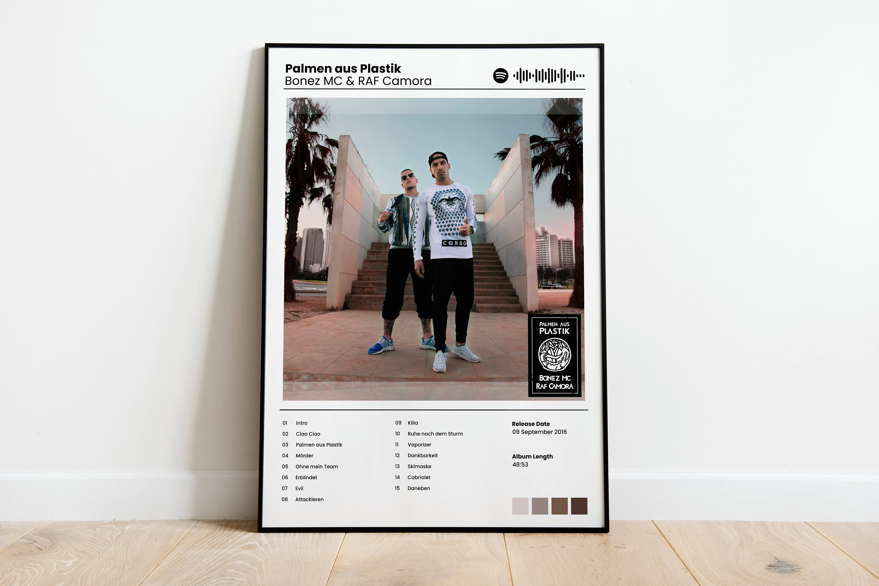 Album Poster Bonez MC & RAF Camora Palmen Aus Plastik, German Rap Album ...