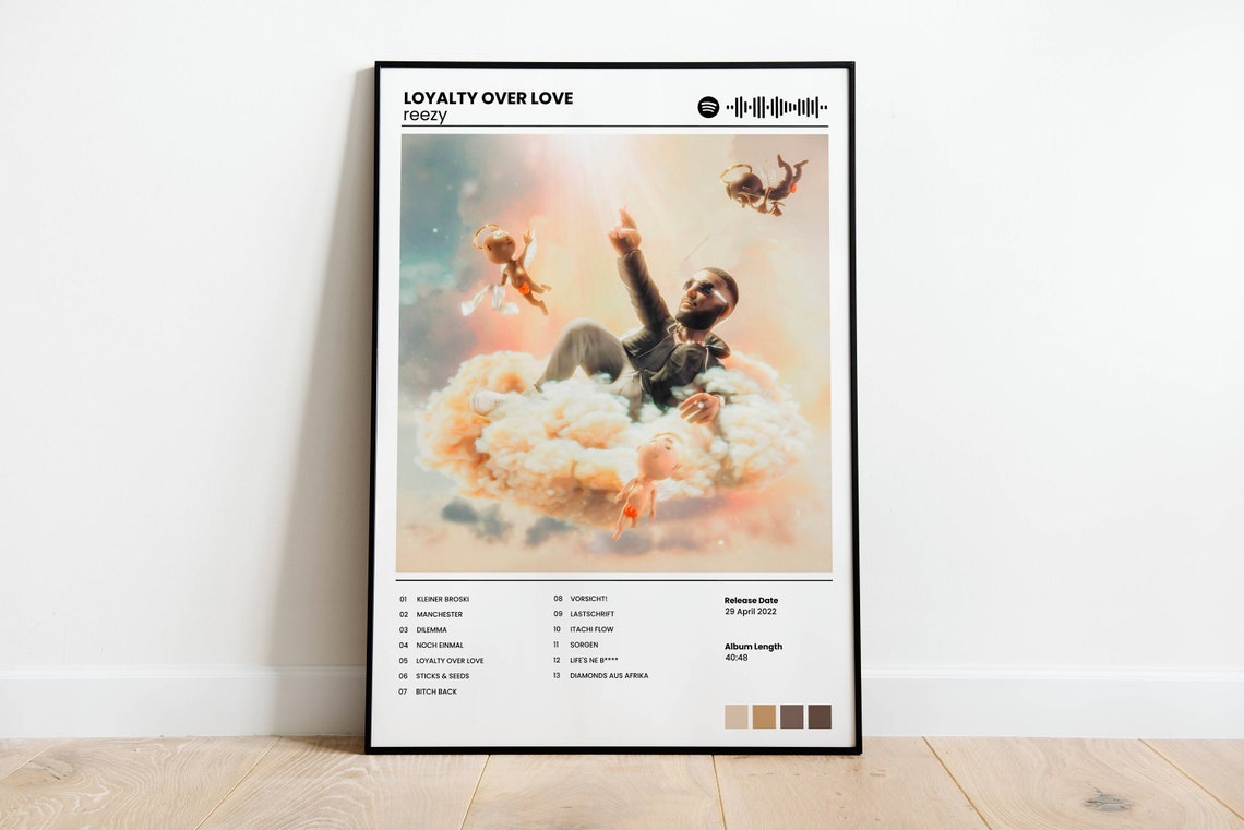 Album Poster Reezy LOYALTY OVER LOVE, German Rap Album Cover - Etsy