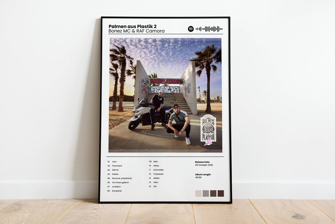 Album Poster Bonez MC & Raf Camora Plastic Palm Trees 2, German Rap ...