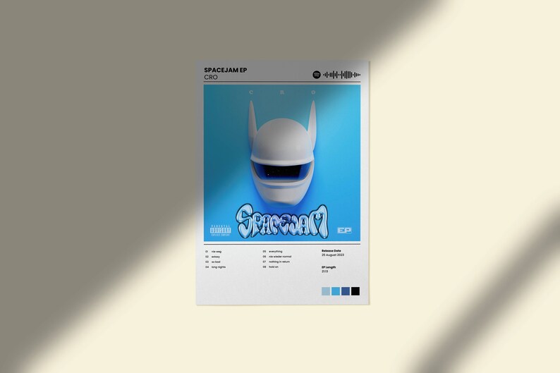 Album Poster CRO SPACEJAM EP Rap Poster German Rap Album - Etsy