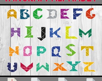 Tangram Pdf-tangram Flash Cards-tangram Alphabet-tangram Animals ...