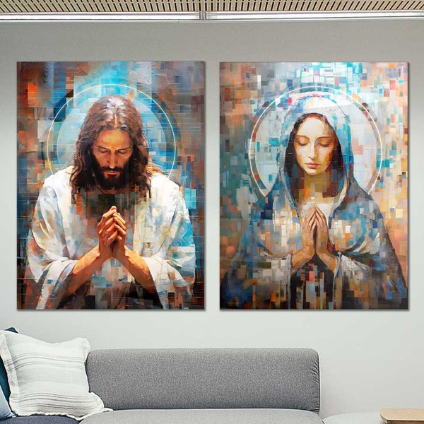 Abstract Virgin Mary - Etsy