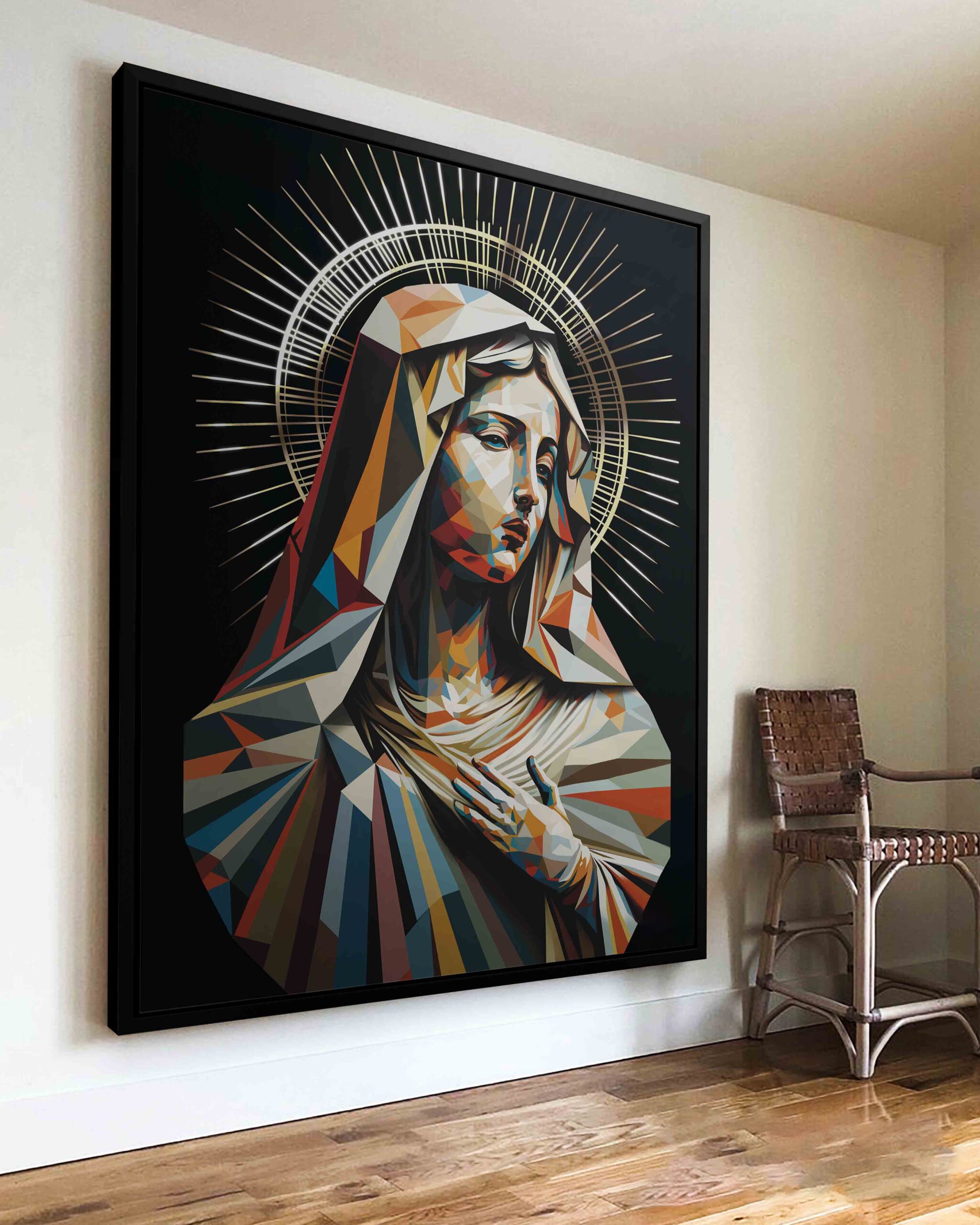 Virgin Mary Catholic Wall Art for Modern Homes Mother Mary Home Decor ...