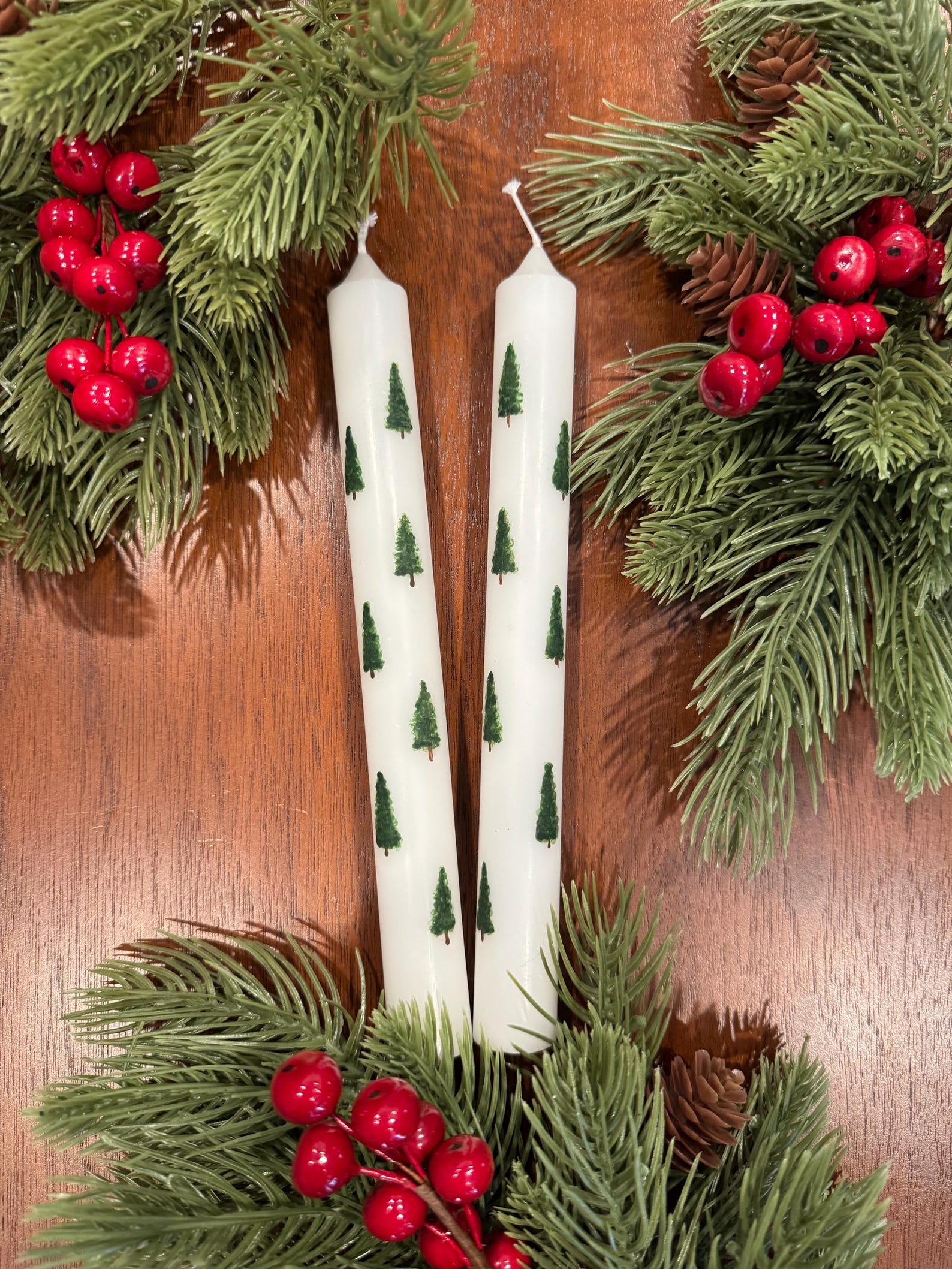 Christmas Tree Taper Candles - Etsy