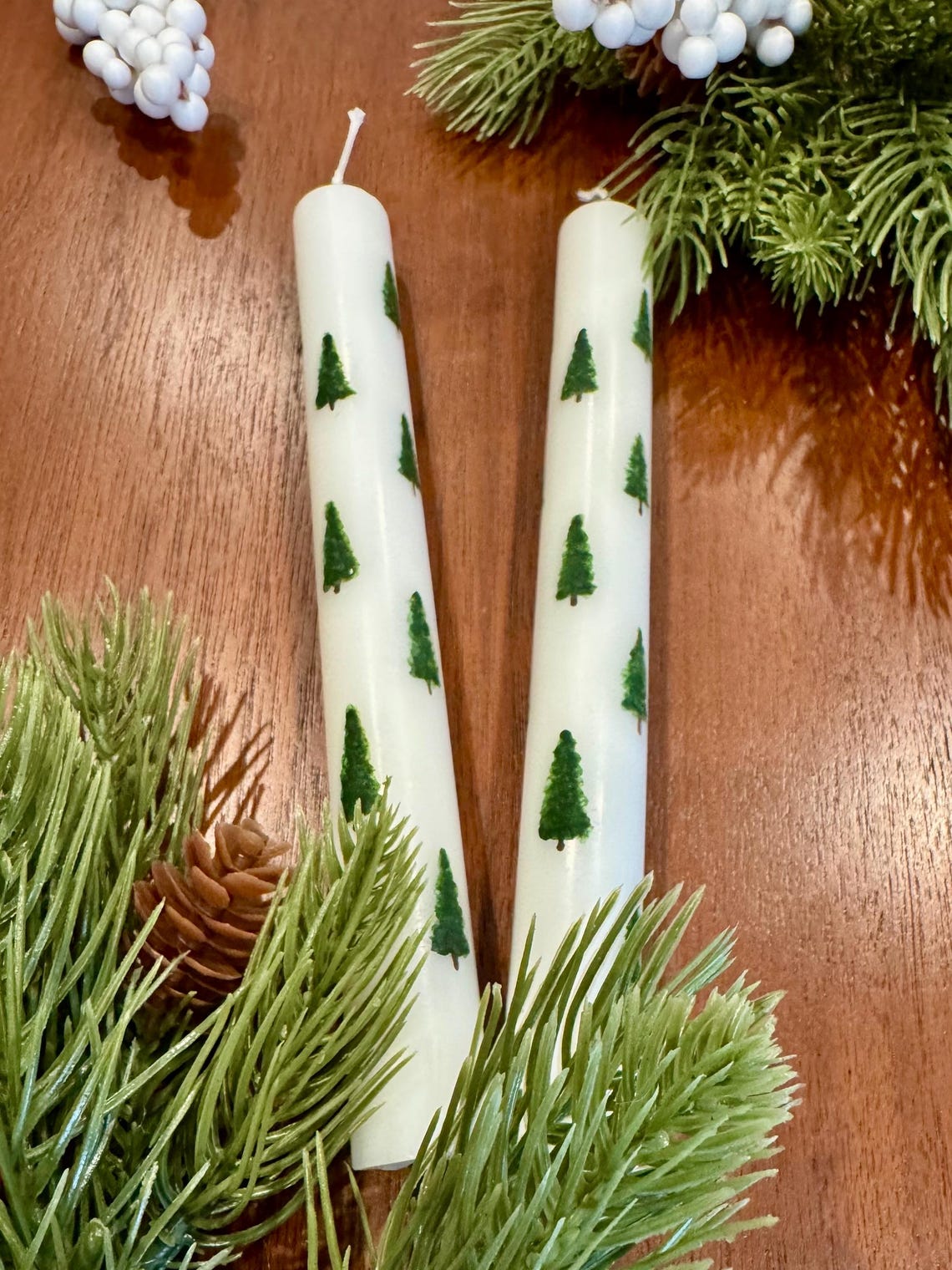 Christmas Tree Taper Candles - Etsy
