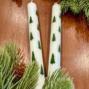 Christmas Tree Taper Candles - Etsy