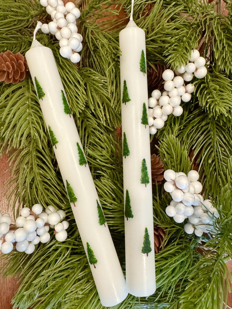 Christmas Tree Taper Candles - Etsy