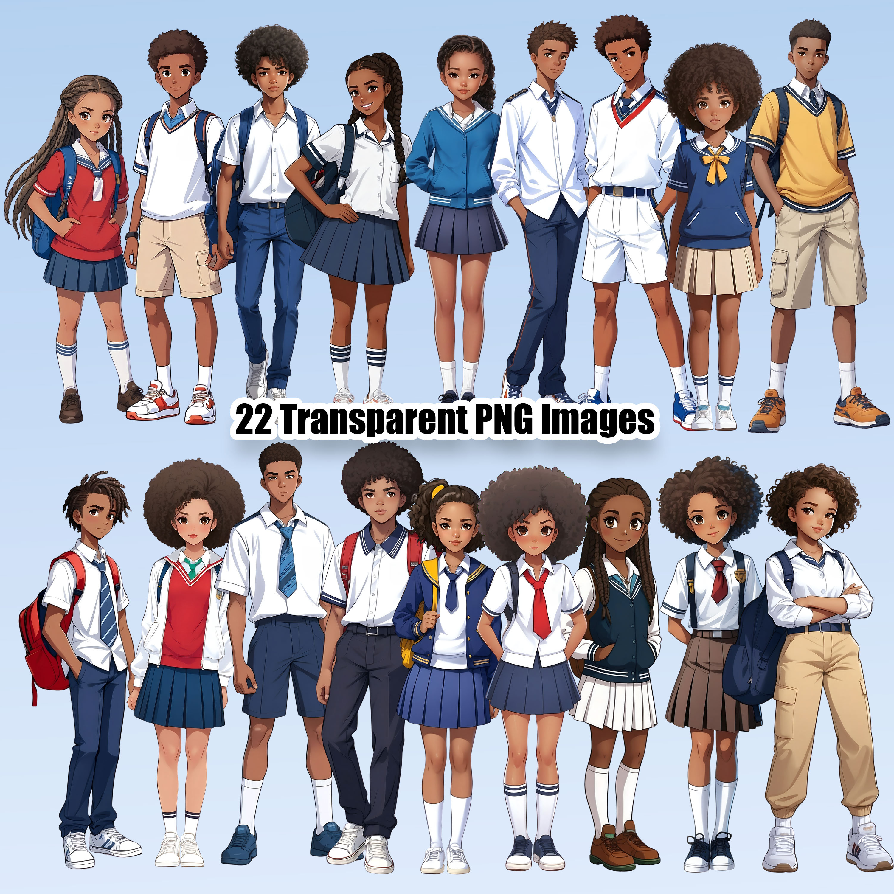 Students Clipart, Black Clipart, School Kids Clipart, Clipart for ...