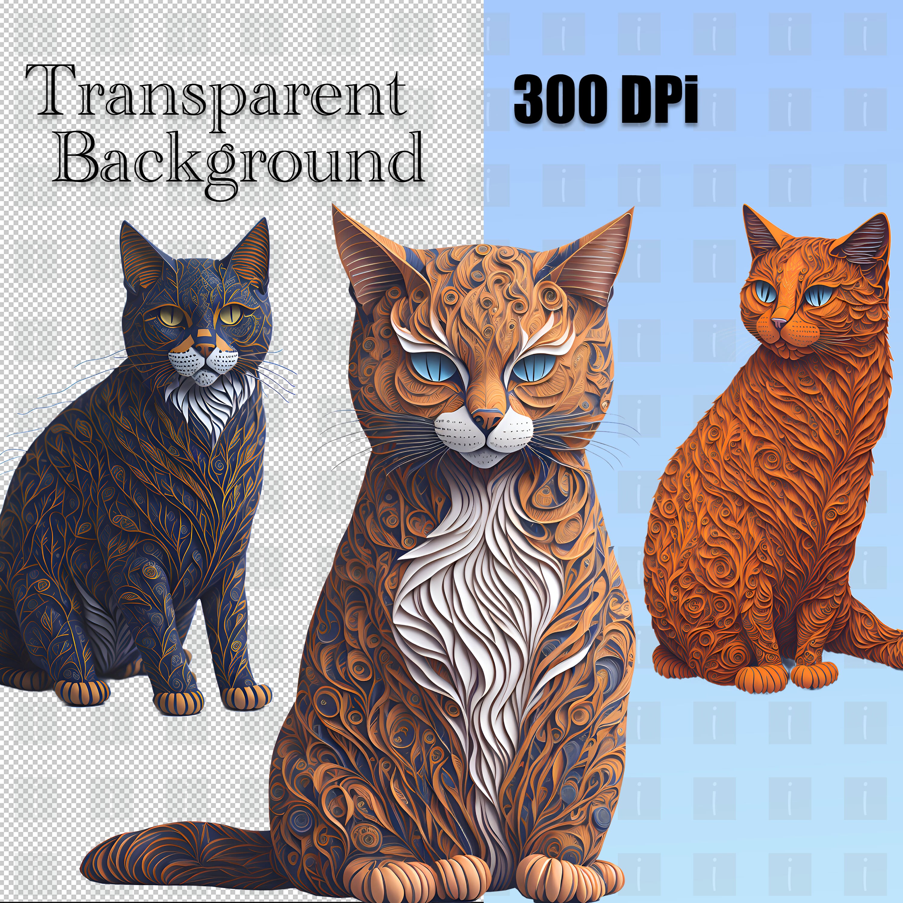 Cat Clipart Watercolor, Quill, Cat Breeds Pet Clipart Kitten Clipart ...