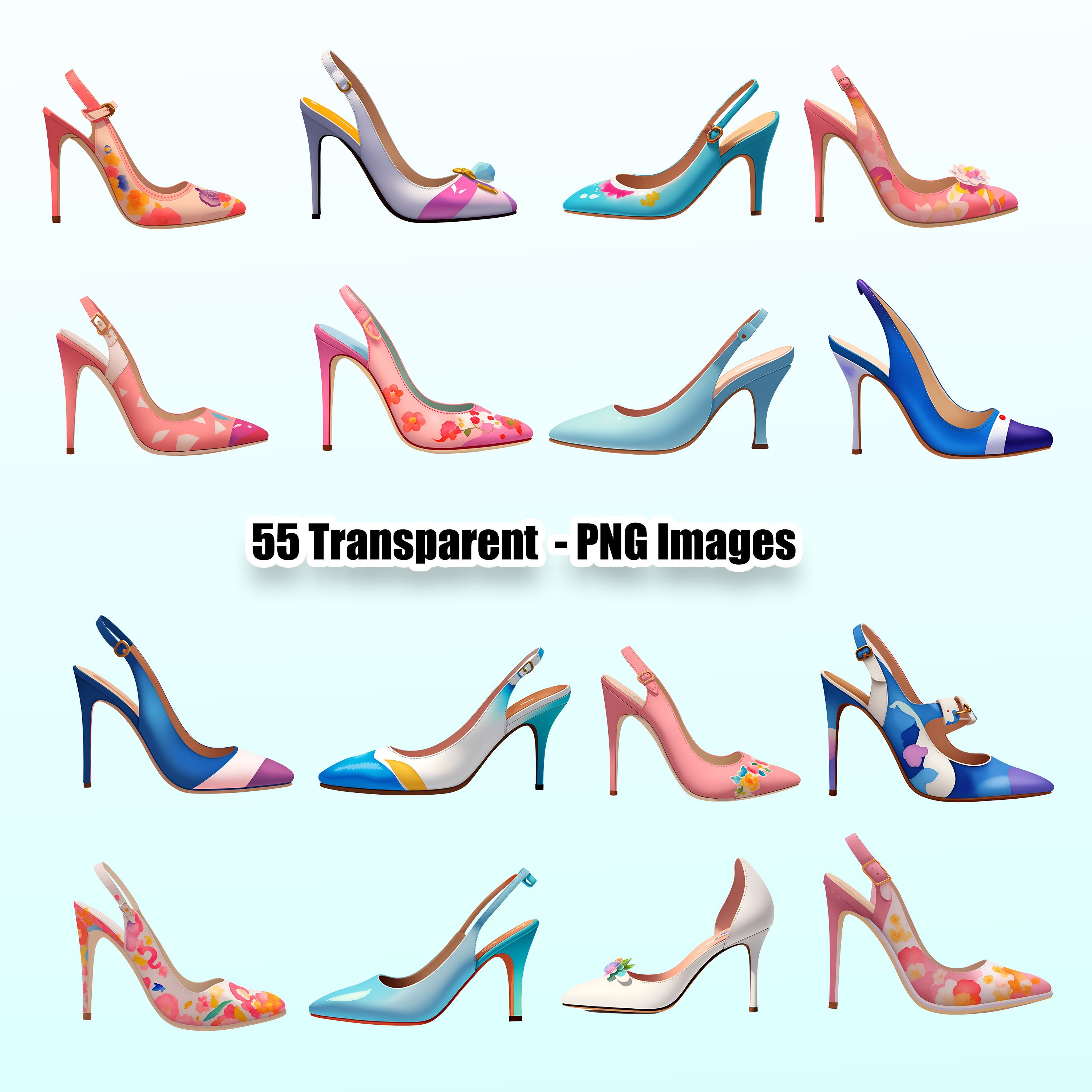 Watercolor Fashion Clipart, Uptown Fashion Clipart, Shoes Clipart ...