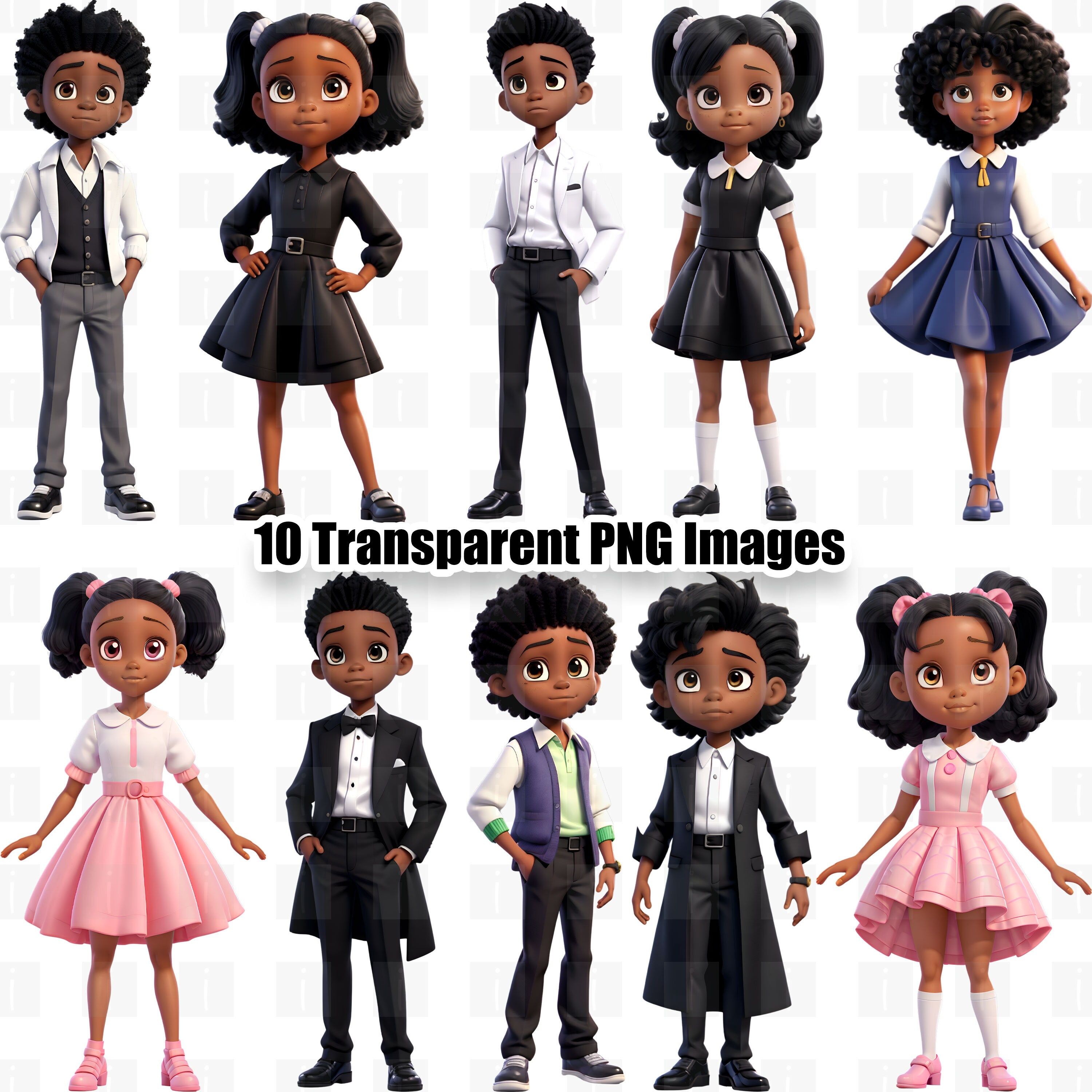 Formal Kids Clipart, Watercolor Clipart, Children Clipart, Cute Clipart ...