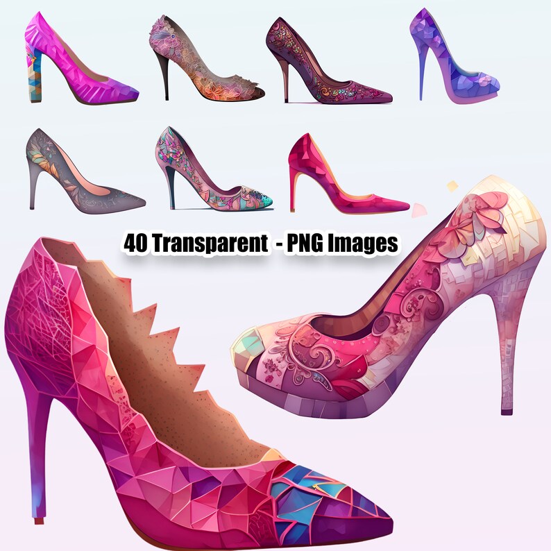 Women's Heels PNG Digital, High Heels Clipart, Transparent Background ...