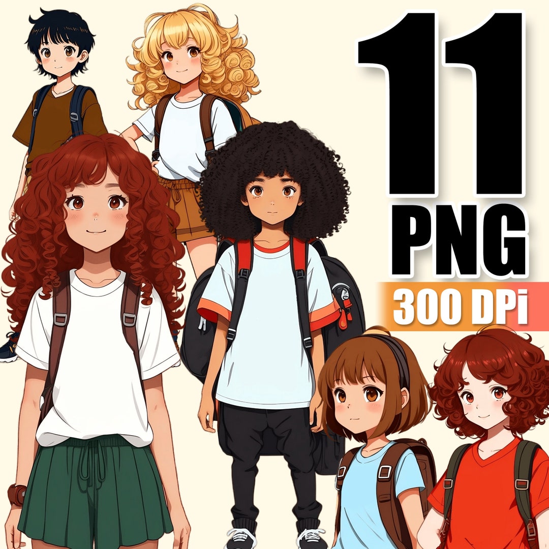 Back to School Clipart, Children Png, School Girl Graphics, Fashion ...