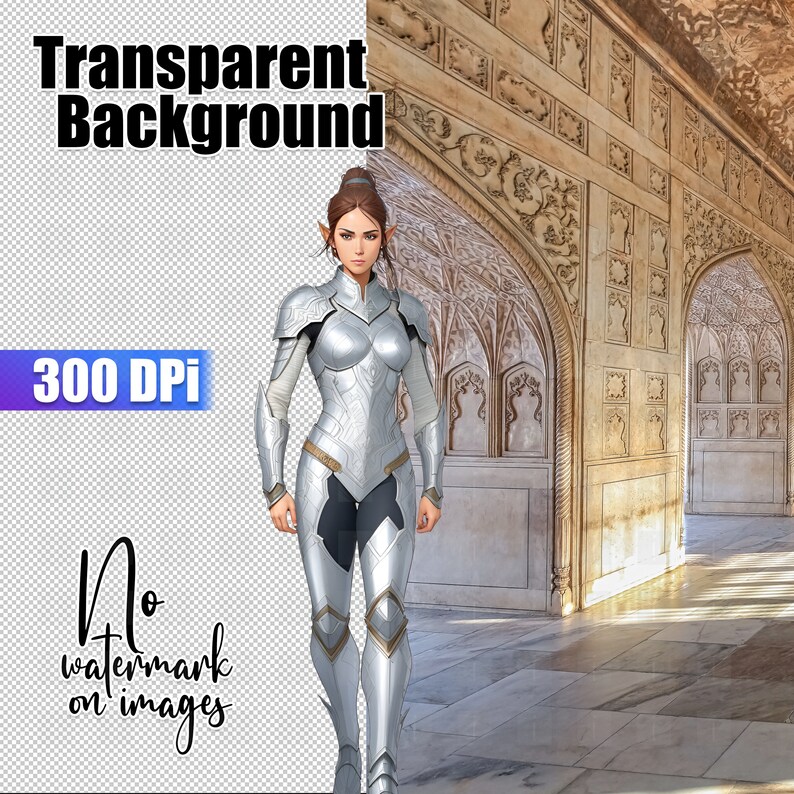 Elven Medieval Line Art Digital Illustration PNG Clipart, Digital ...