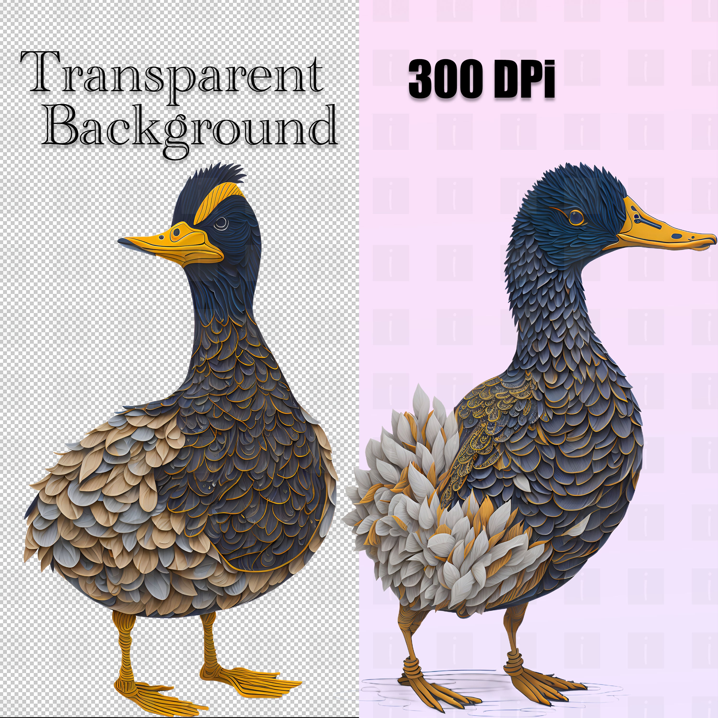 Quill Ducks Clipart, Animal Clipart, 21 Clipart Bundle, Bird Clipart ...