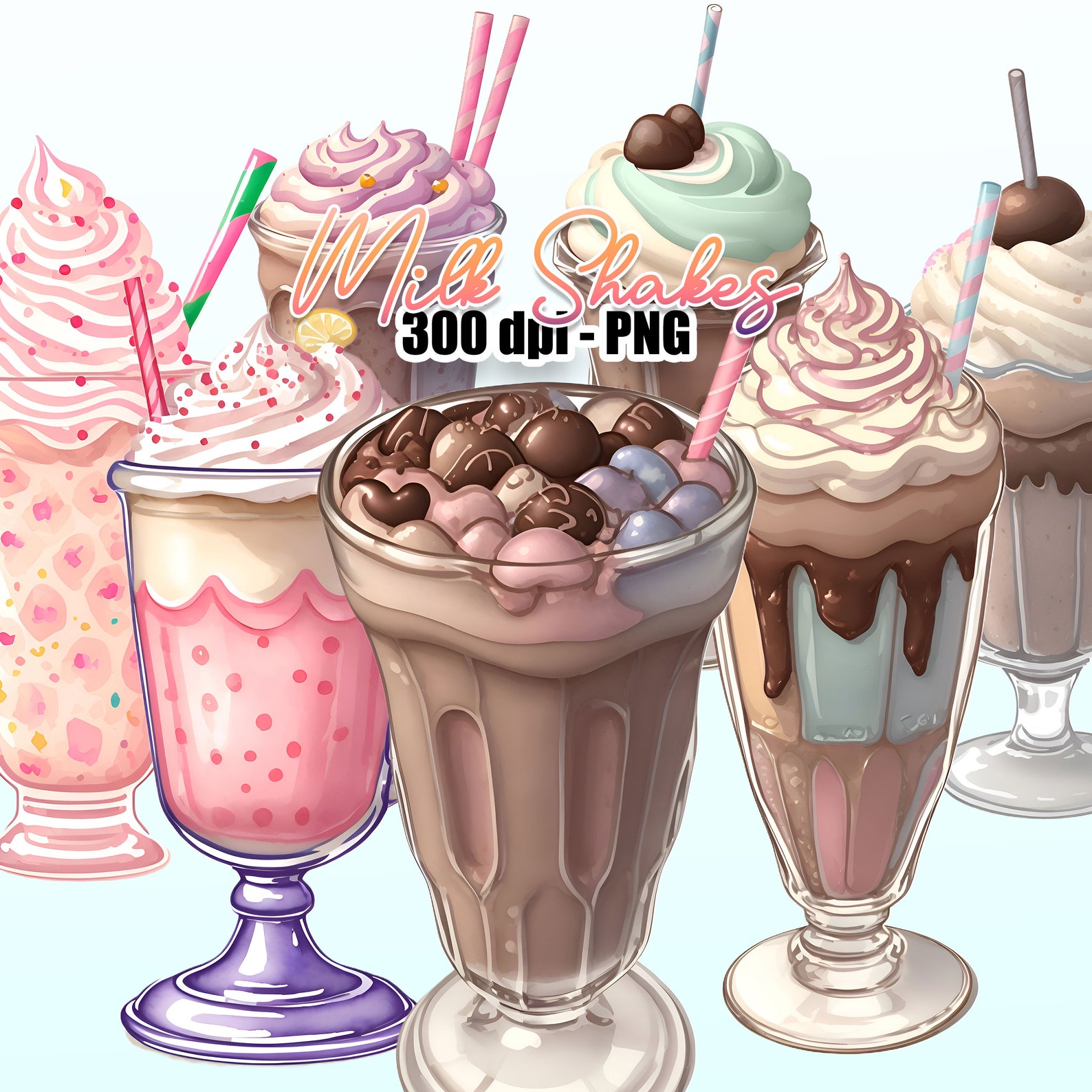 Milkshake Clipart, Milkshake Graphics, Food Clipart, Dessert Clipart ...