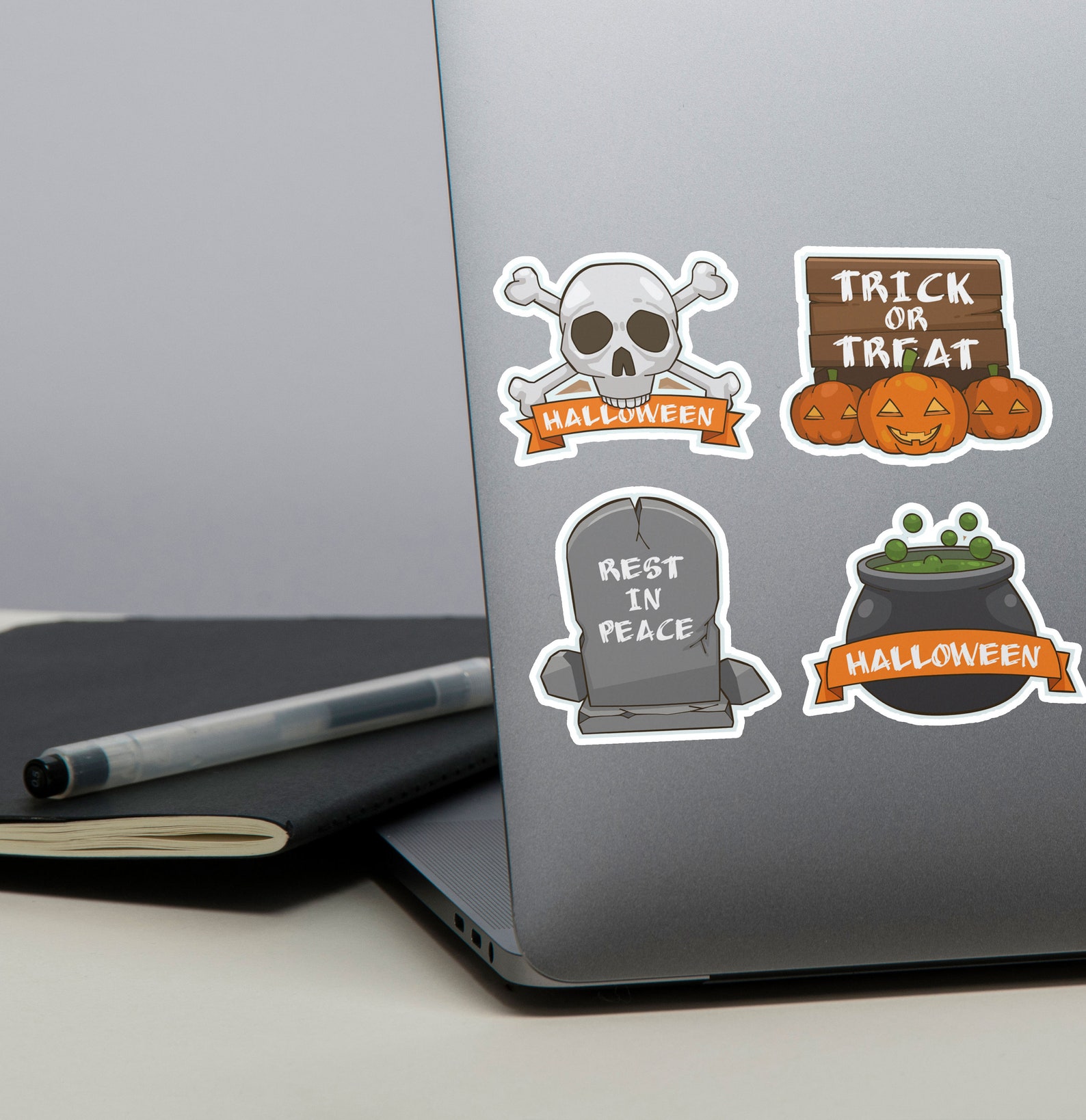 SPOOKY HALLOWEEN STICKERS Instant Download Sticker, Png Personalization ...